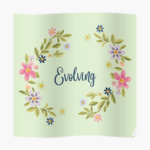 "Evolving" Poster for Sale by Star-Mix | Redbubble