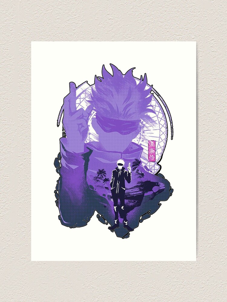 "Jujutsu kaisen Satoru Gojo hollow purple " Art Print for Sale by ...