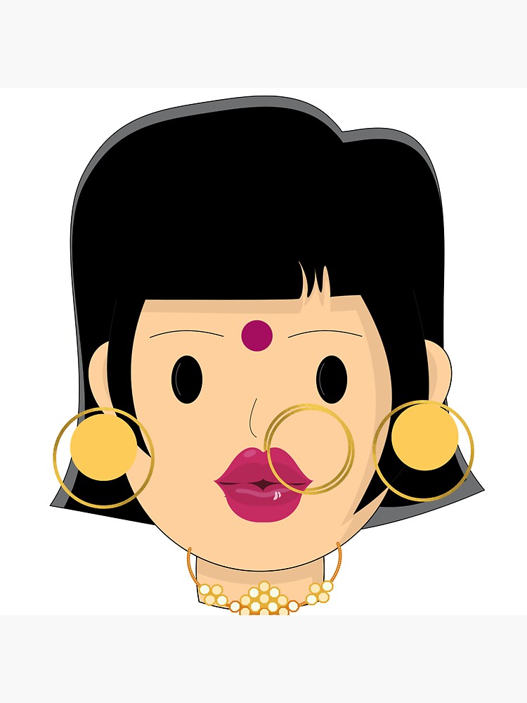 "Beautiful Desi lady " Sticker by GKrajesh | Redbubble