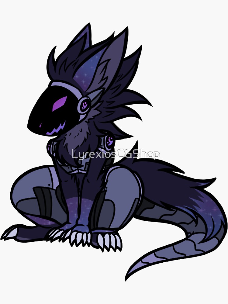 "Galaxy protogen Sticker" Sticker by LyrexiosCGShop | Redbubble