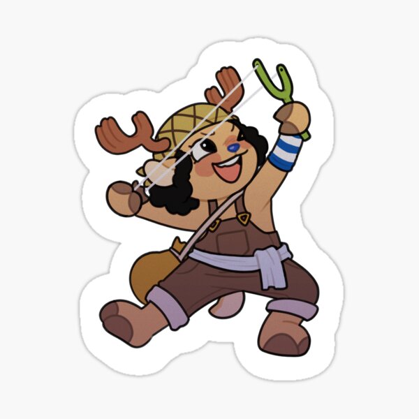 "Usopp - Chopper" Sticker for Sale by Its-tob | Redbubble