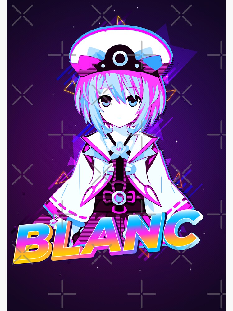 "Blanc | Hyperdimension Neptunia" Sticker for Sale by PurpleStudio6 ...