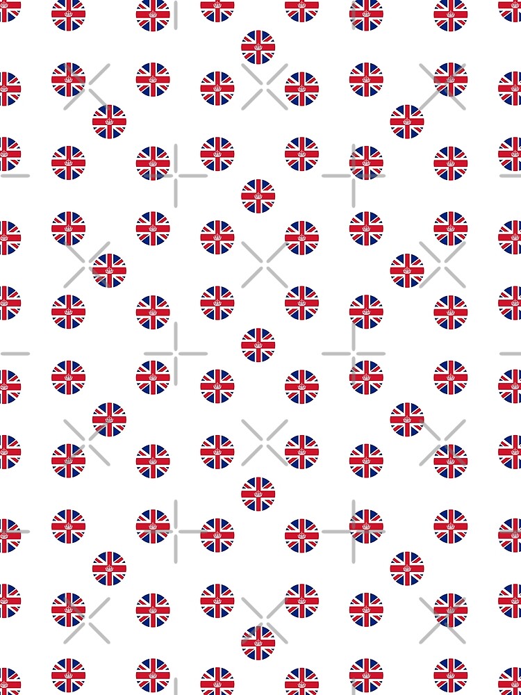 "Union Jack British Flag and Crown Circular Platinum Jubilee Sticker ...