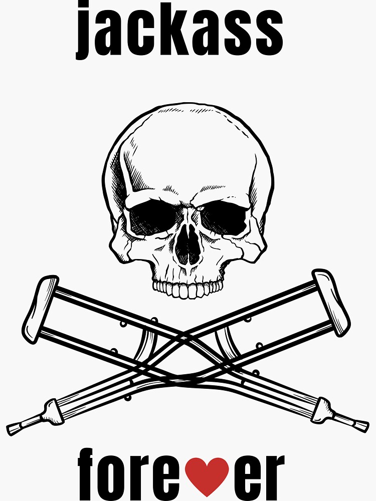 "Jackass forever reunion t-shirt and sticker design" Sticker for Sale ...