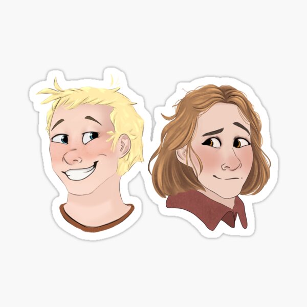 "Liesel and Rudy boi" Sticker by christinaeline | Redbubble