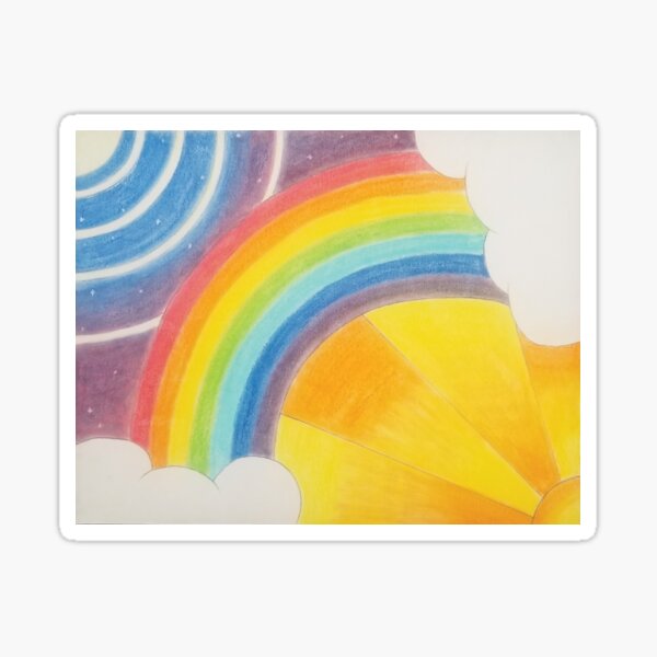 "Rainbow Split Sky" Sticker by Annas-art98 | Redbubble