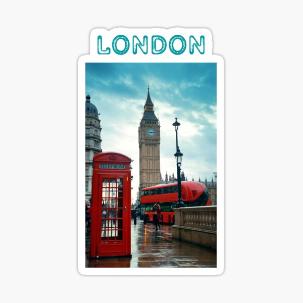 "London" Sticker for Sale by RedTomasB | Redbubble