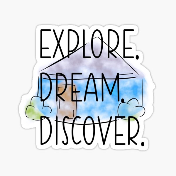 "Yurt On A Shirt | Explore" Sticker for Sale by princesnoozy | Redbubble