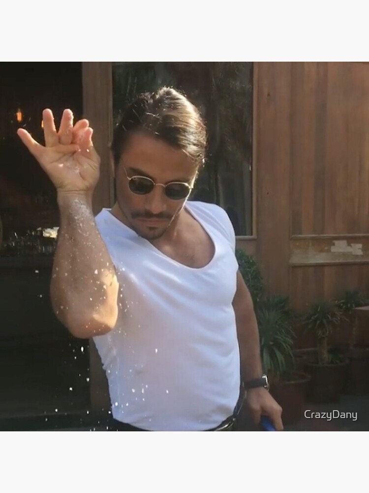 "Salt Bae" Sticker for Sale by CrazyDany | Redbubble