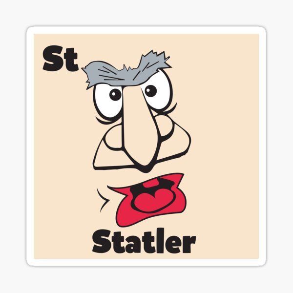 "Statler and Waldorf - Element" Sticker by Mupplin | Redbubble