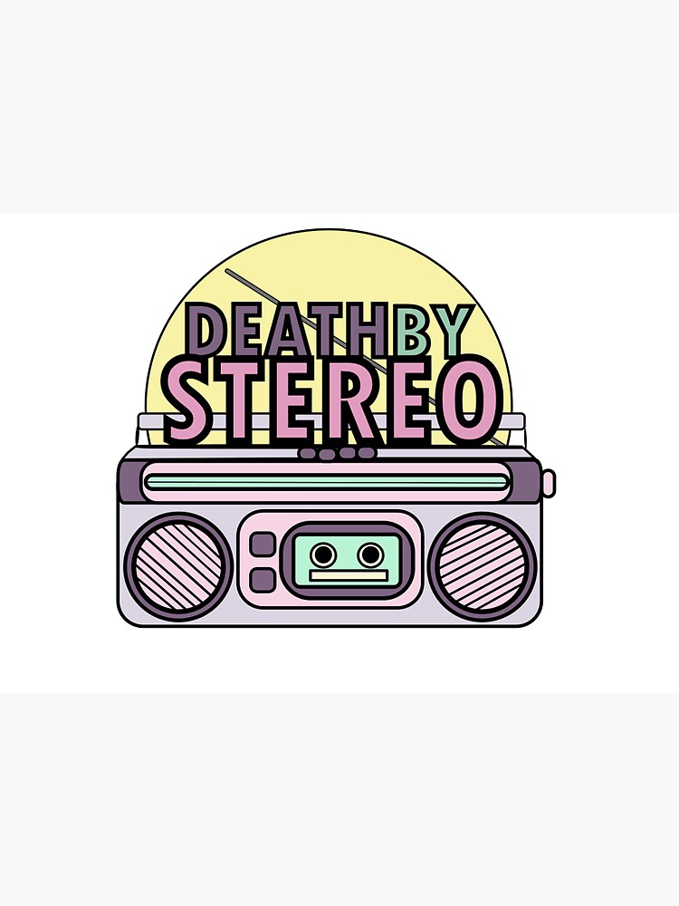"Death By Stereo" Sticker for Sale by grossupcloseup | Redbubble