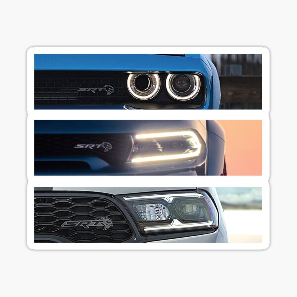 "Dodge Hellcat Brothers" Sticker by TheAveragePanda | Redbubble