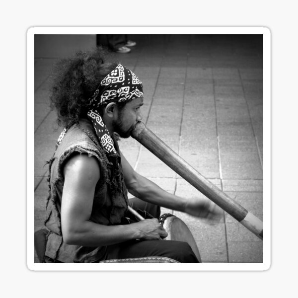 "The Didgeridoo-ist" Sticker by fuzzi | Redbubble