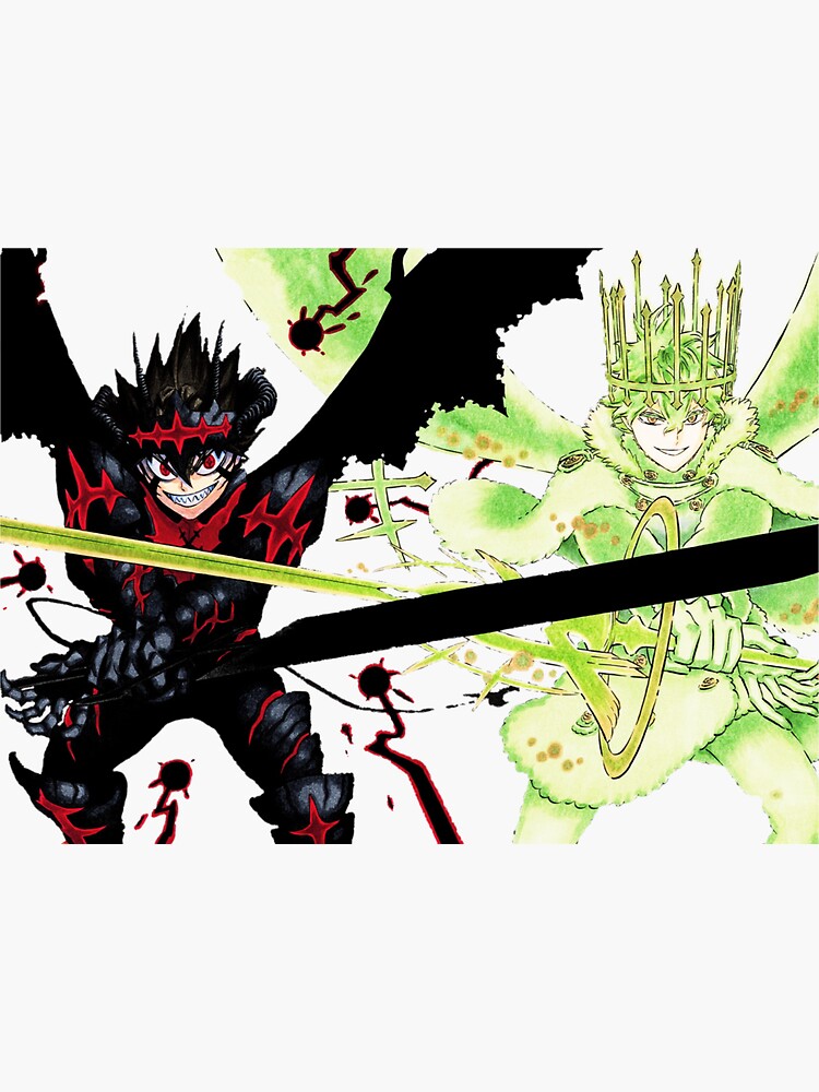 "Asta "Unite" and Yuno "Saint Stage"" Sticker by ShouYou19 | Redbubble