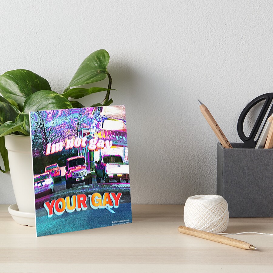 "Rainbow LGBTQ aesthetic pride jeep" Art Board Print by MrRetroFuture ...