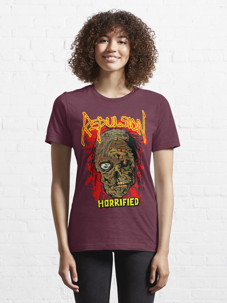 "Horrified by Repulsion Classic Old School Death Grind Metal" T-shirt ...