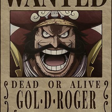 "Gold Roger One Piece Wanted Poster" Postcard for Sale by One Piece ...