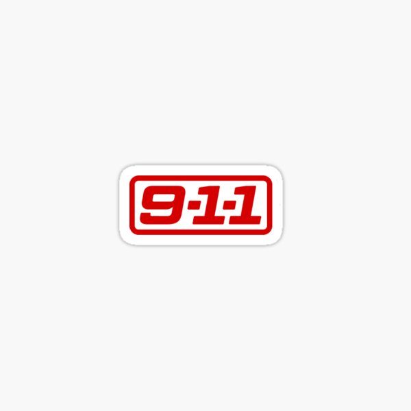 "911 sticker" Sticker for Sale by wondroustime | Redbubble