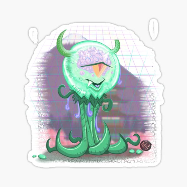 "Allen the Alien Ooze " Sticker by Cap-Size-Art | Redbubble