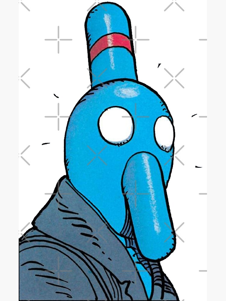 "moebius,edena,the world of edena,human,mask,blue,long nose mask,logo ...