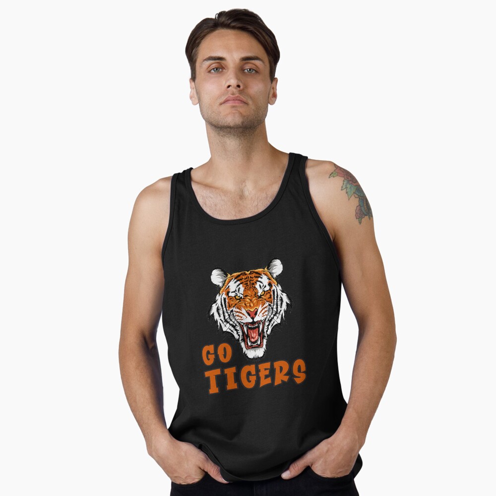 "Go Tigers Tiger School mascot" Sticker for Sale by CardboardCotton ...