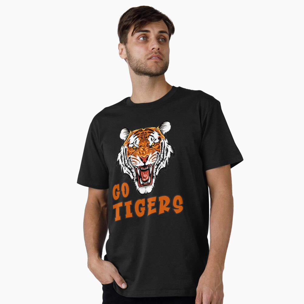 "Go Tigers Tiger School mascot" Sticker for Sale by CardboardCotton ...