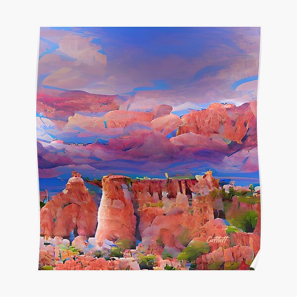 "Fine Art painting of Bryce Canyon - Bryce " Poster by CattlettArt ...