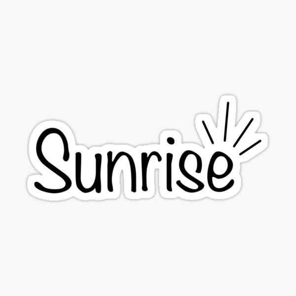 "Sunrise" Sticker for Sale by Ns94 | Redbubble