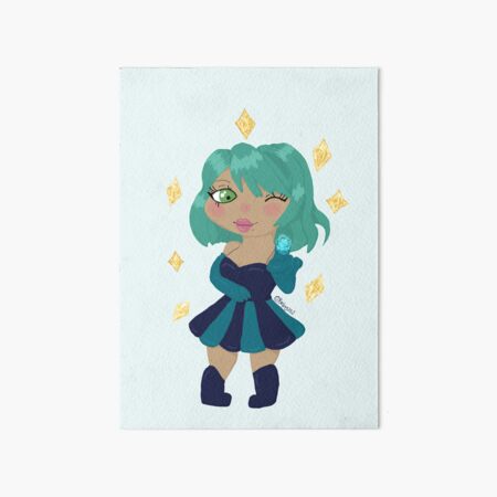 "Chibi Anime Girl " Art Board Print by Bre-Bug-242 | Redbubble