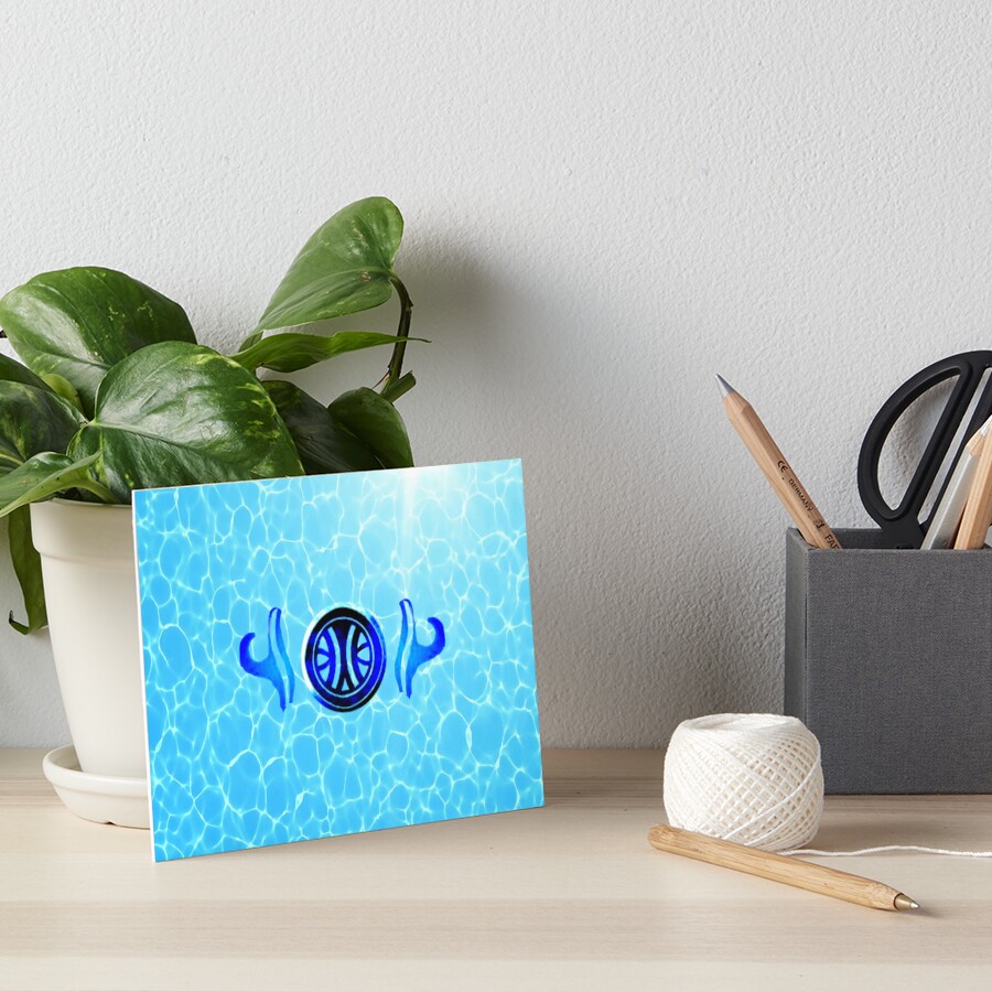 "Bakugan Platinum Aquos Symbol" Art Board Print by jakersvelmax | Redbubble