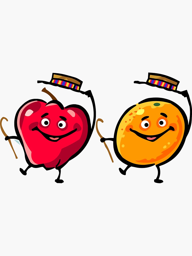 "Dancing Fruit" Sticker for Sale by simbamerch | Redbubble
