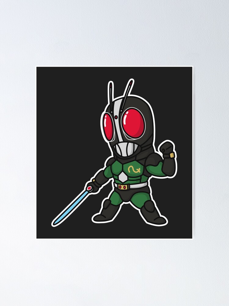 "Kamen Rider Black RX Chibi Style Kawaii" Poster for Sale by mattzwug ...