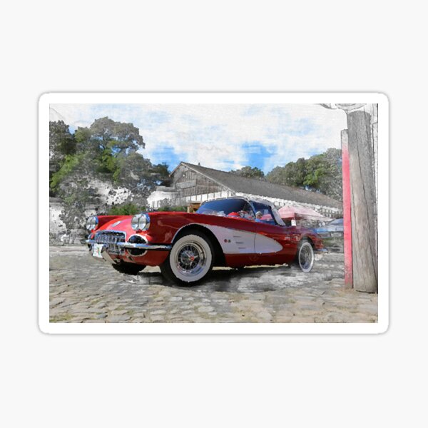 "Chevrolet C1 Corvette, Pencil - Original " Sticker by hienan234 ...