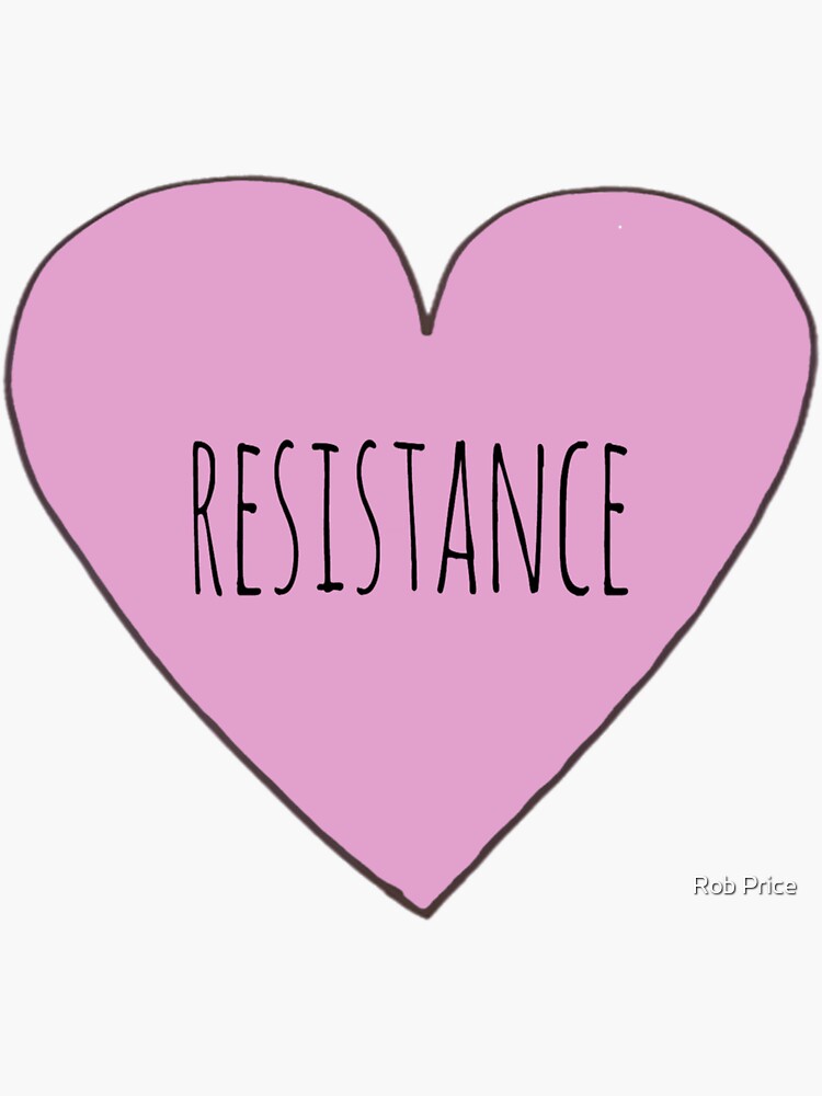 "RESIST" Sticker by wanungara | Redbubble