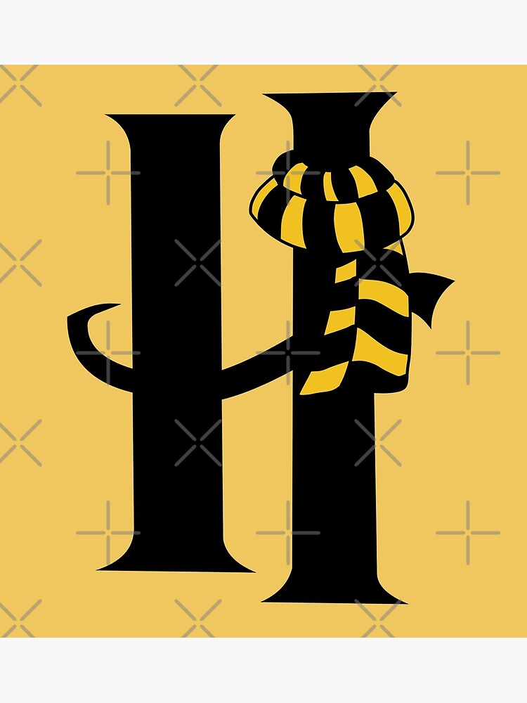 "H Huffle harry magic school lettering" Poster for Sale by saddoohpo ...