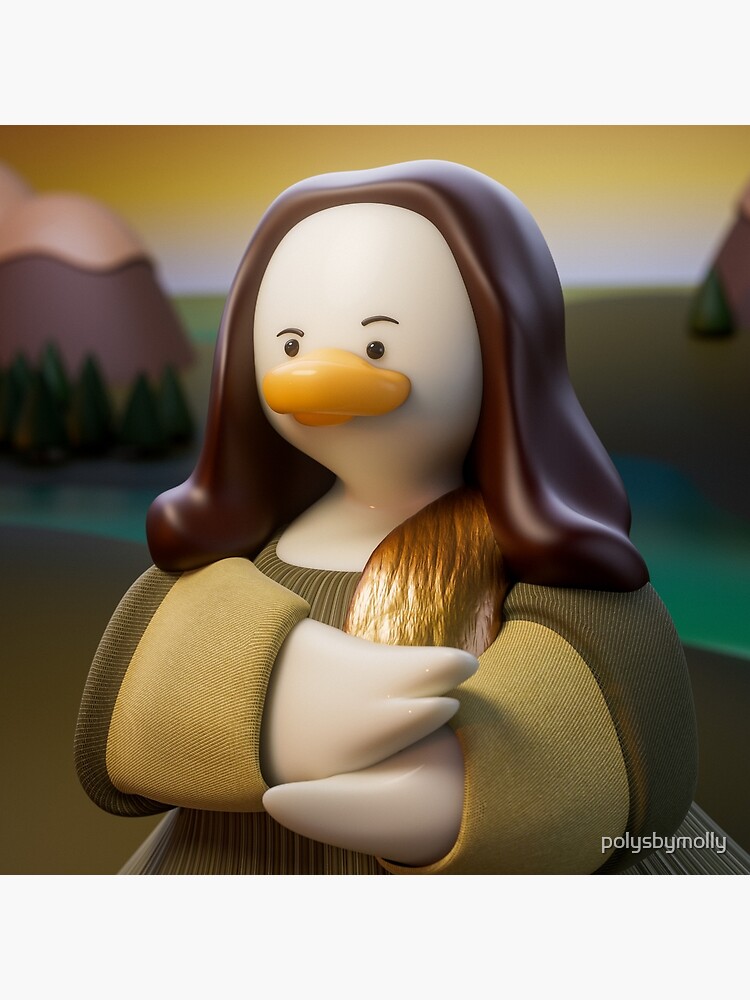 "Mona "Duck Lips" Lisa" Poster by polysbymolly | Redbubble
