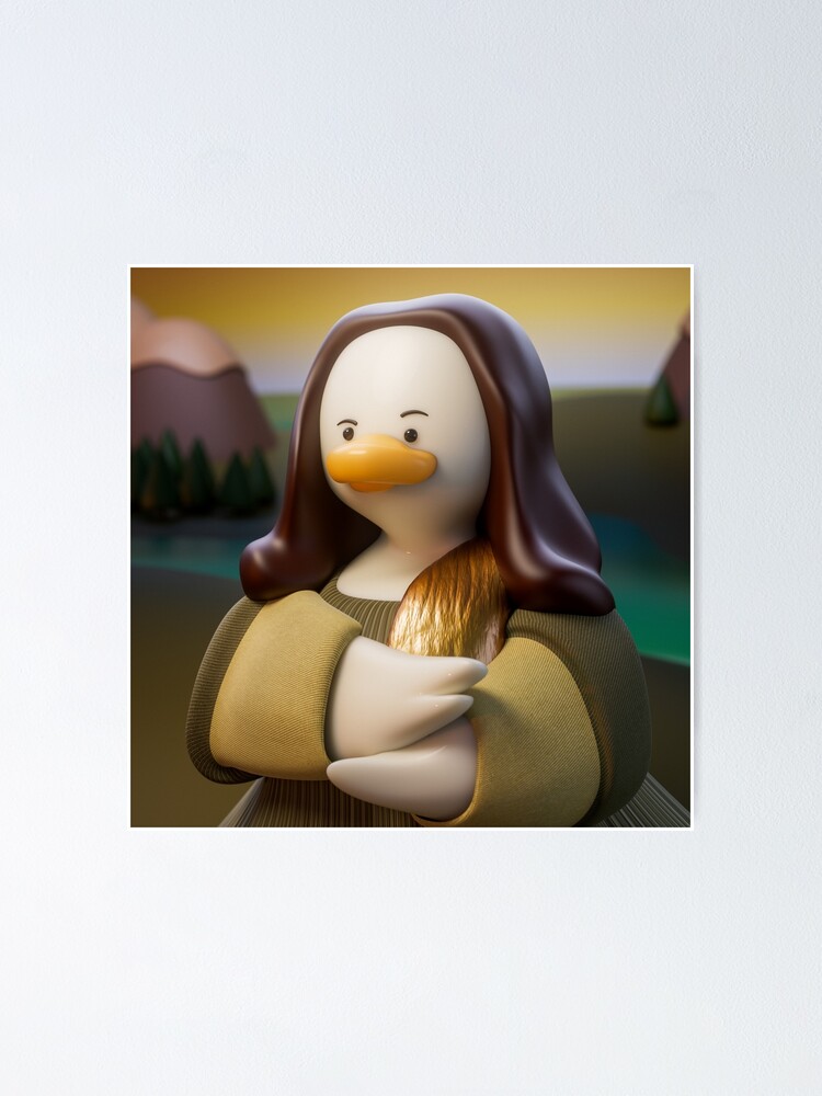 "Mona "Duck Lips" Lisa" Poster by polysbymolly | Redbubble