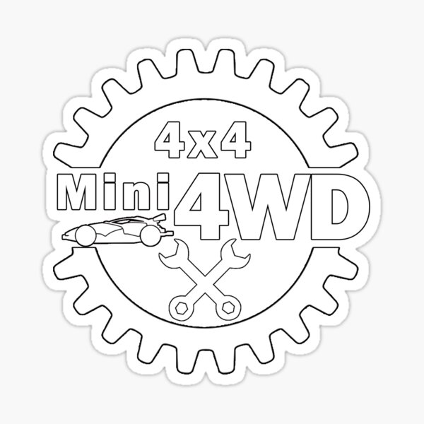 "4x4 Mini 4WD Racing" Sticker for Sale by jomzojeda | Redbubble