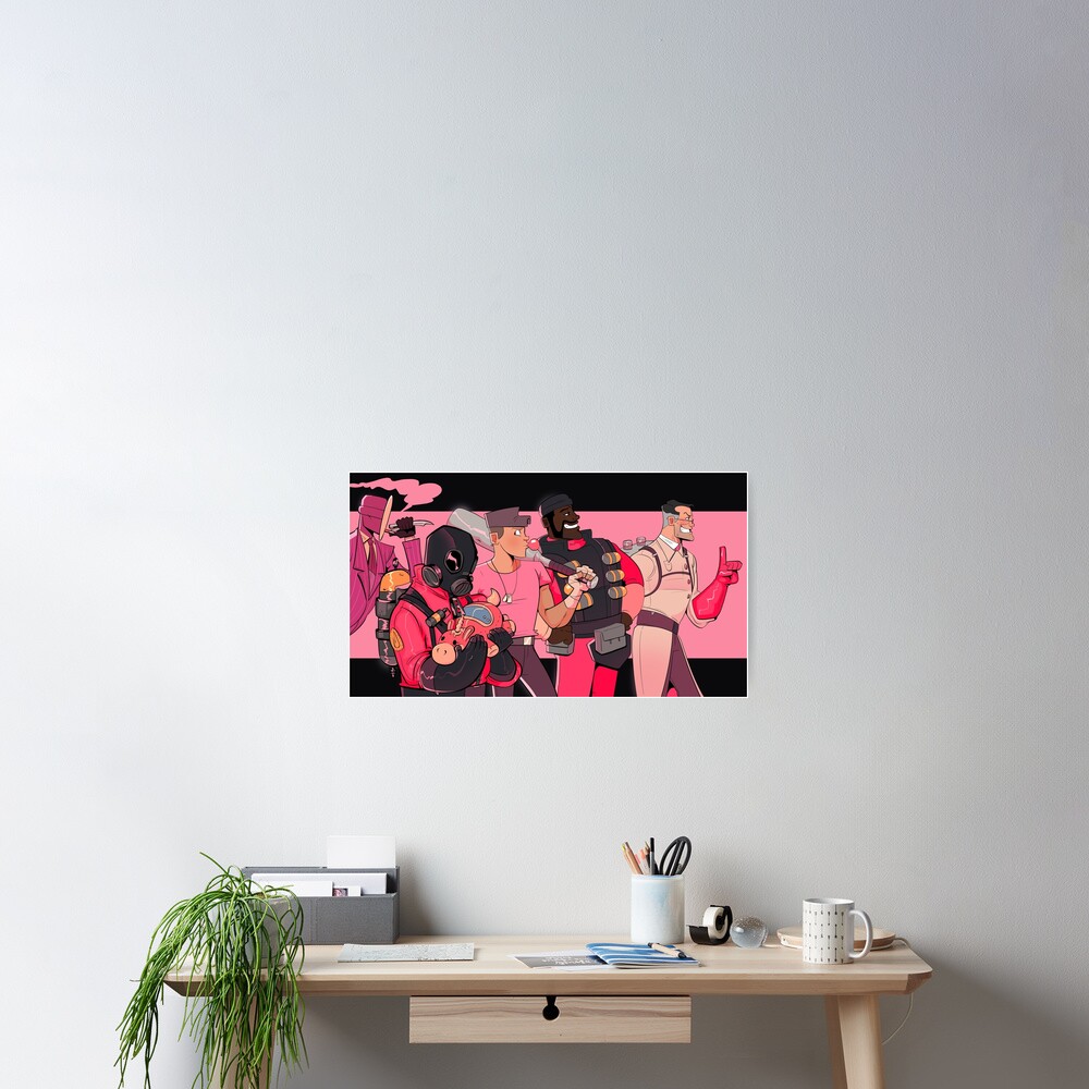 "TF2 Pink Team Poster" Poster for Sale by Quazies | Redbubble
