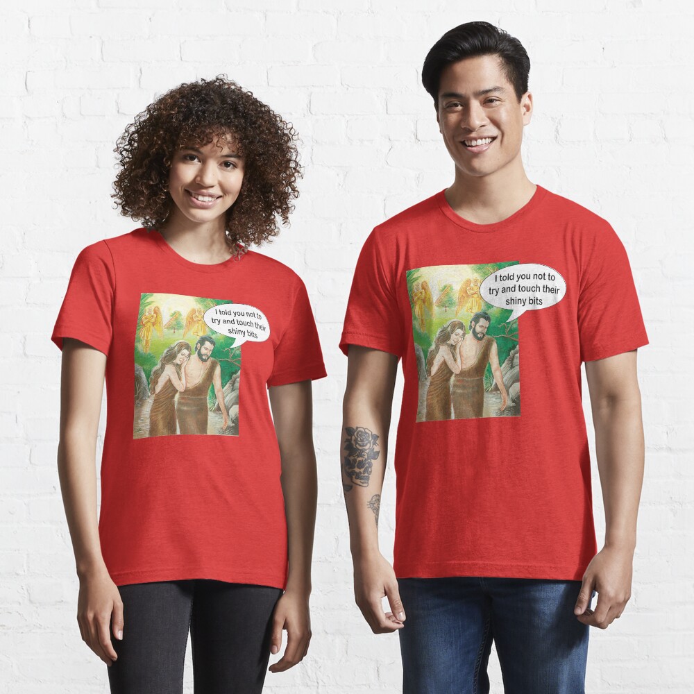"Adam and Eve funny Garden Of Eden meme" T-shirt for Sale by ...