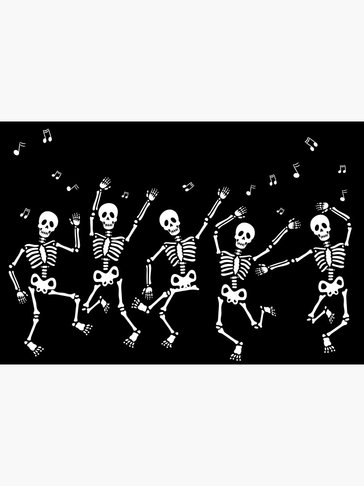 "Skeleton Line Dance" Poster by murkyswamp | Redbubble