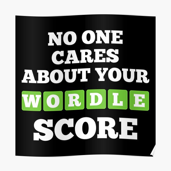 "Wordle Word Game" Poster by Milyutinfoma | Redbubble