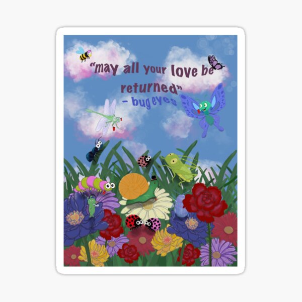 "Mt. Joy Bug Eyes Long " Sticker by InkStitchShop | Redbubble
