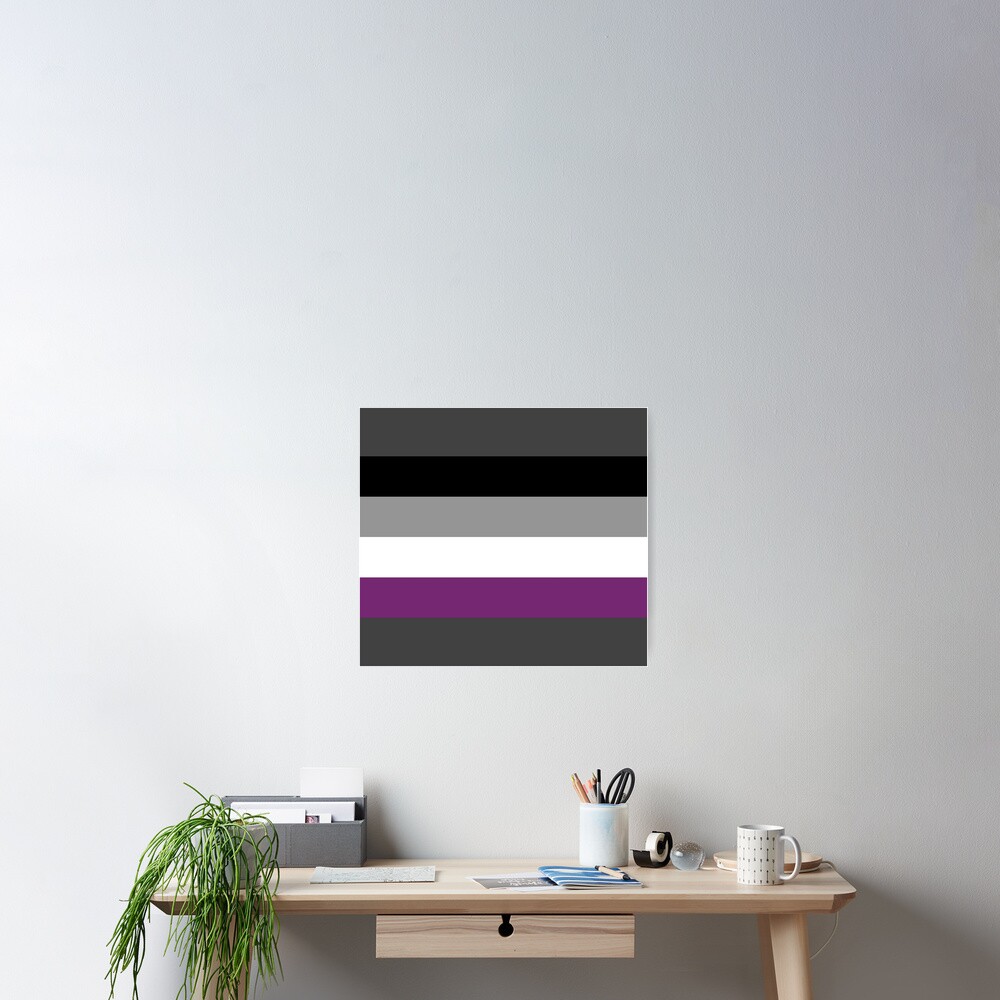 "Asexual Pride Flag - Aro Ace Demi Gray Sexual" Poster for Sale by ...