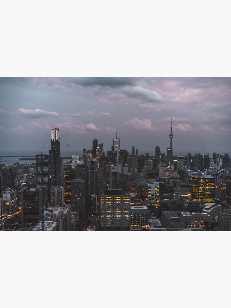 "Toronto Skyline" Sticker by ShftdDesigns | Redbubble