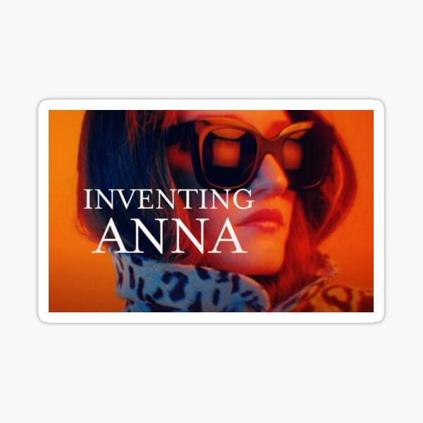 "Anna Delvey inventing Anna" Sticker by byclaire | Redbubble