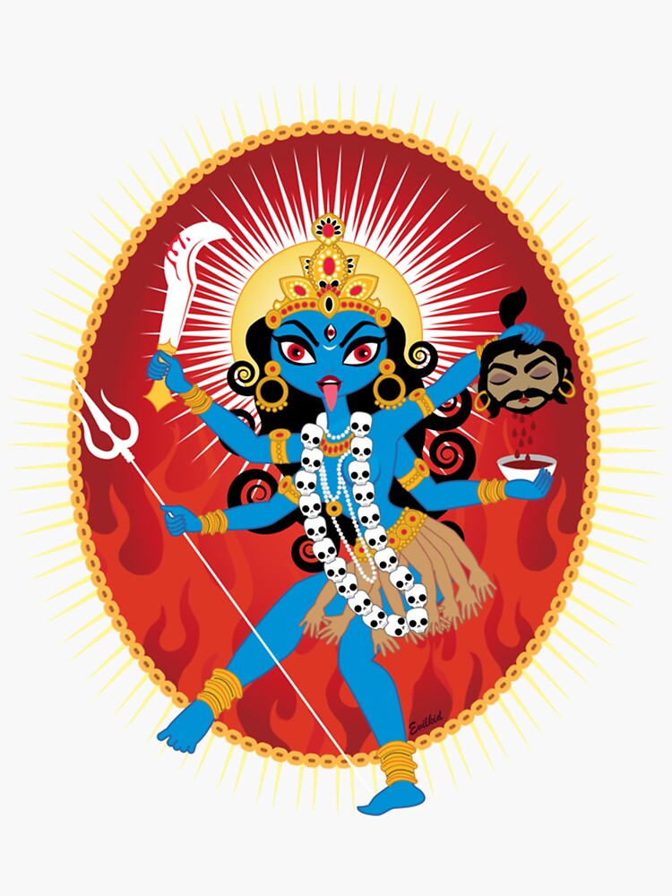 "Kali " Sticker by Crystalombs | Redbubble
