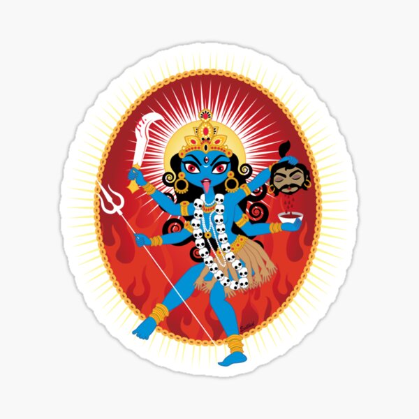 "Kali " Sticker by Crystalombs | Redbubble
