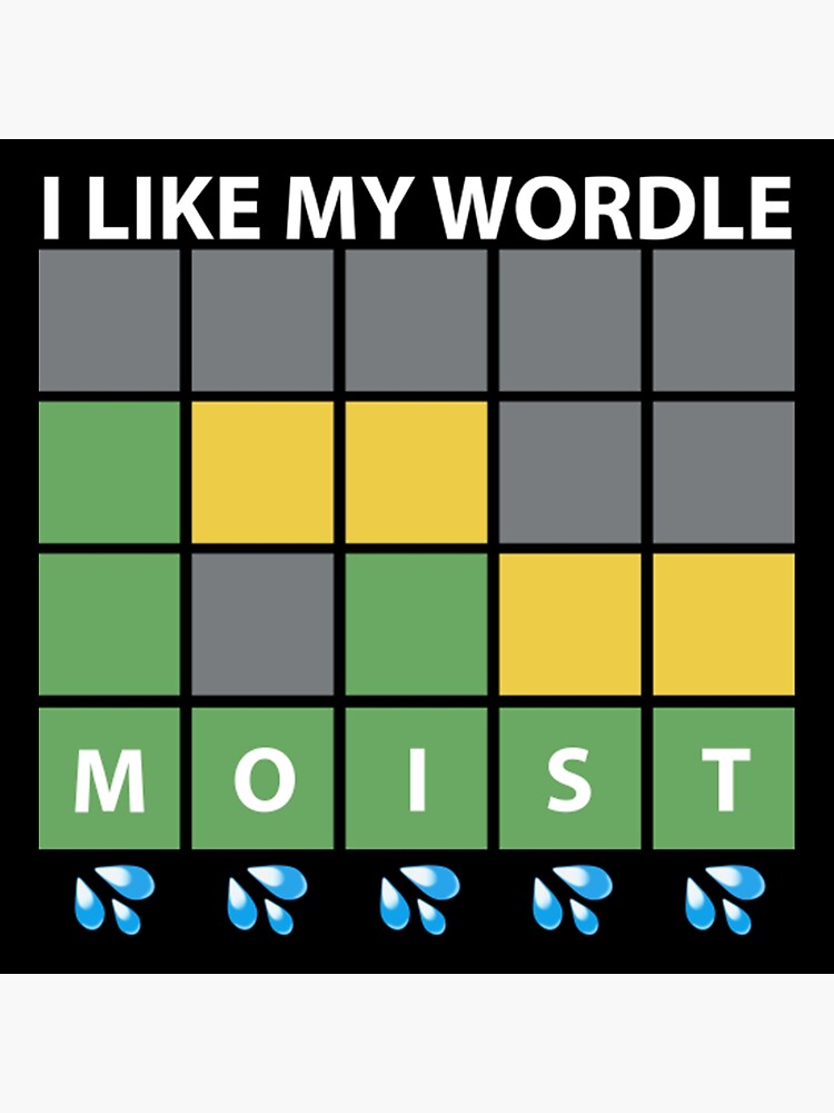 "Moist Wordle" Poster by Milyutinfoma | Redbubble