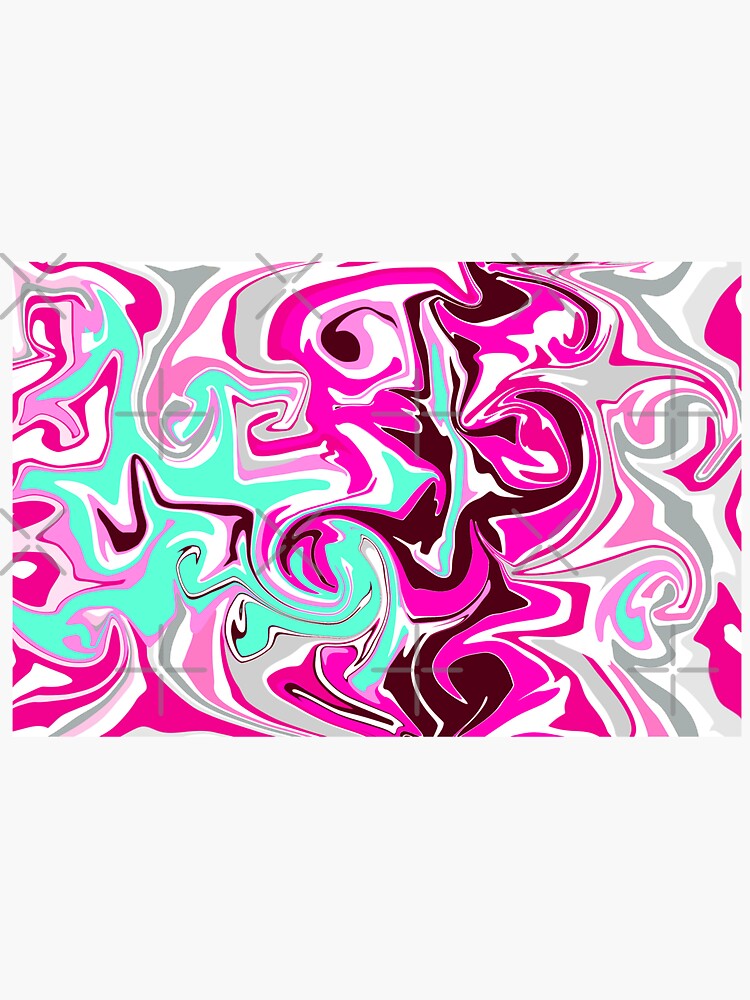 "Pink Tribe Abstract Art" Sticker for Sale by slimbirdy | Redbubble